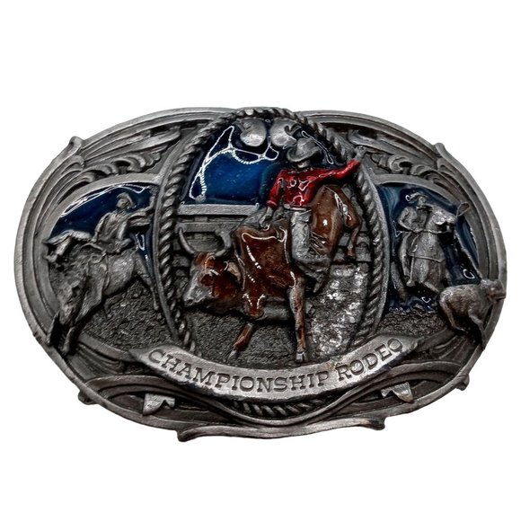 Accessories | Championship Rodeo Belt Buckle Bull Rider Riding Bronc ...